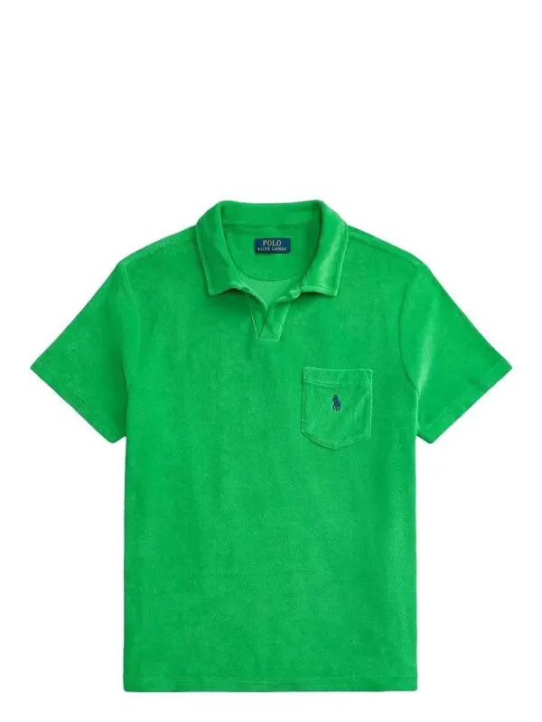 Polo Ralph Lauren Terry-texture Polo Shirt - Green