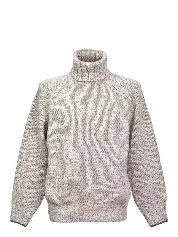 Brunello Cucinelli Knitted Turtleneck Sweater - Neutrals