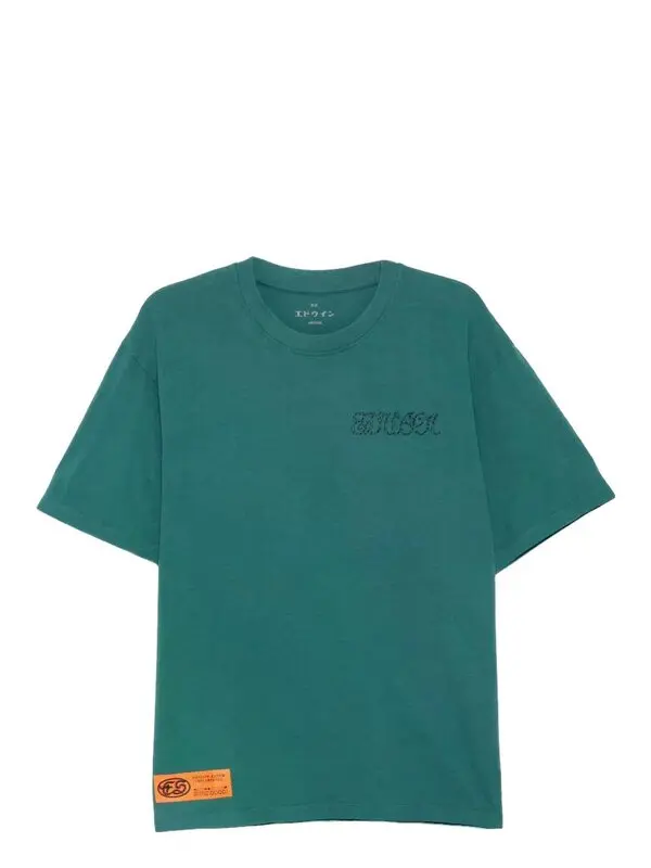 Edwin Spiral Sighs T-shirt - Blue
