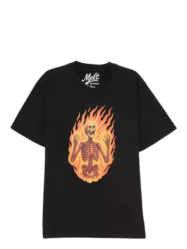 MELT Skull-print T-shirt - Black