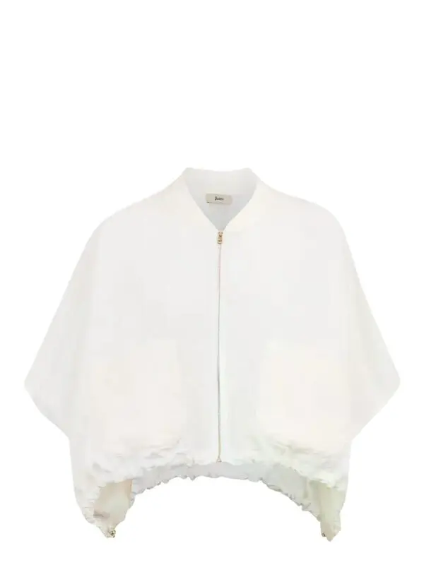 Herno Short Jacket With Pockets - White