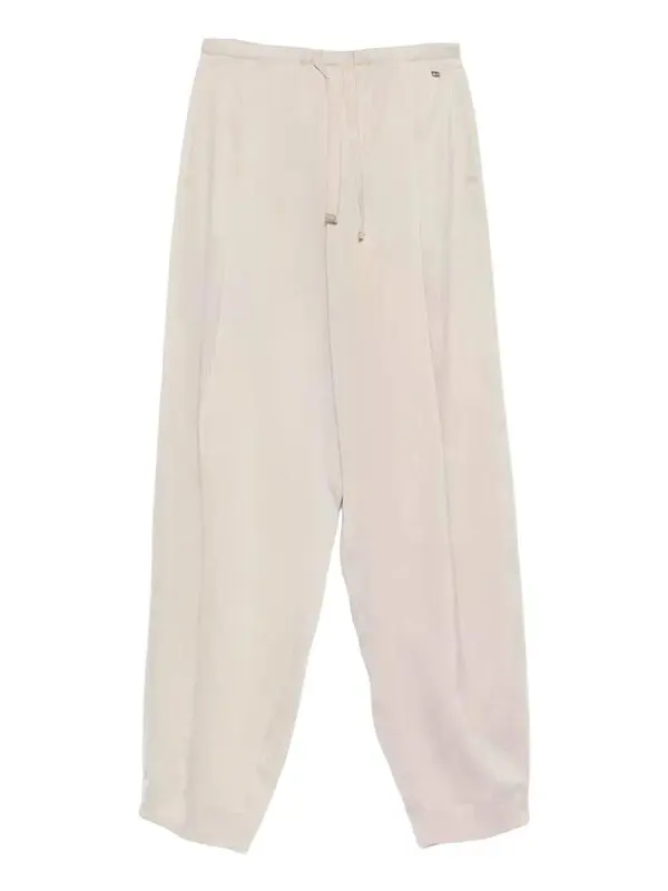 Herno Drawstring Pleated Trousers - Grey