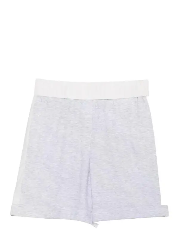 Peserico Side-stripe Shorts - Grey