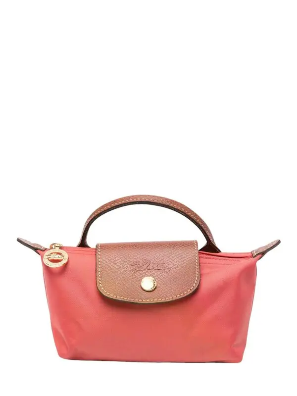 Longchamp Mini Le Pliage Leather-trim Tote Bag - Red