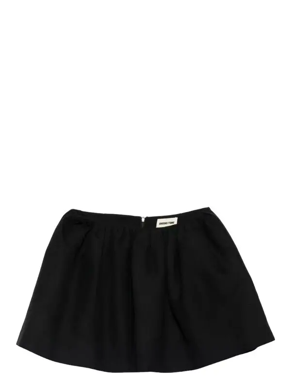 SHUSHU/TONG Gathered A-line Mini Skirt - Blue
