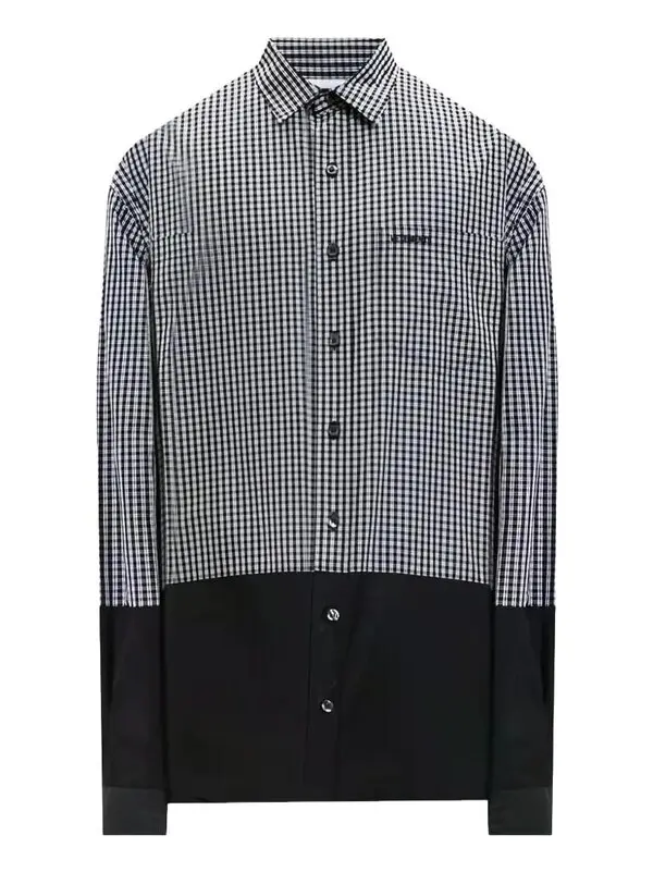Vetements Gingham Chest Pocket Shirt - Black