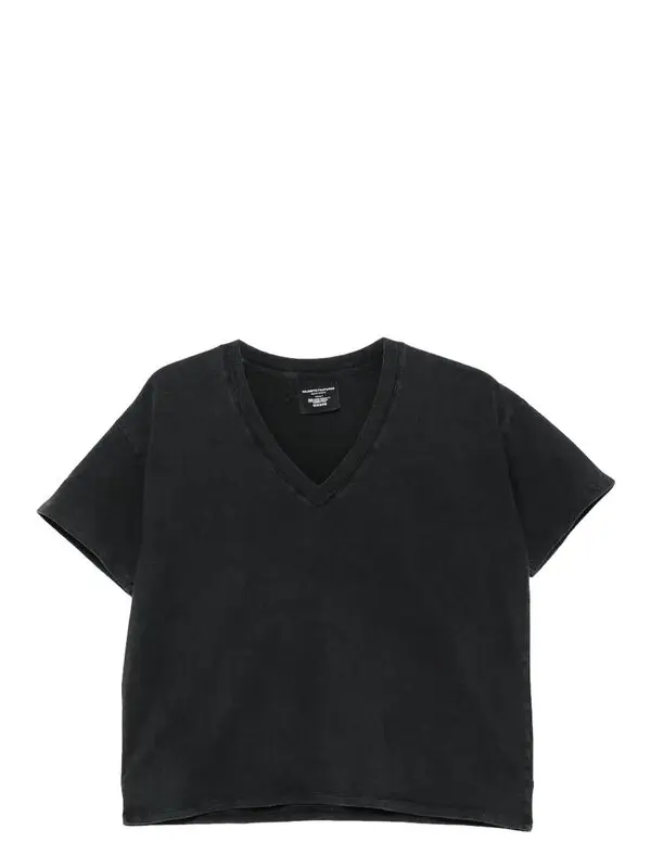 Majestic Filatures V-neck Short-sleeve T-shirt - Black