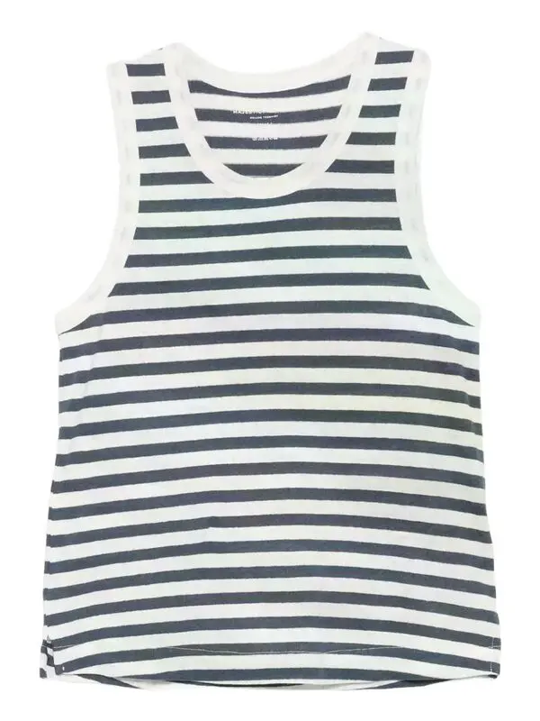 Majestic Filatures Striped Sleeveless Tank Top - Blue