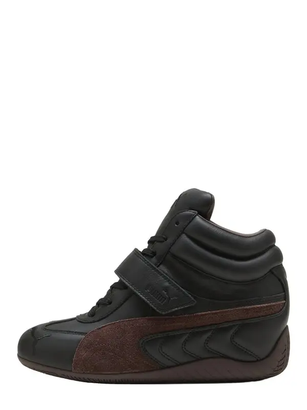 PUMA Speedcat Wedge Leather Sneakers - Black