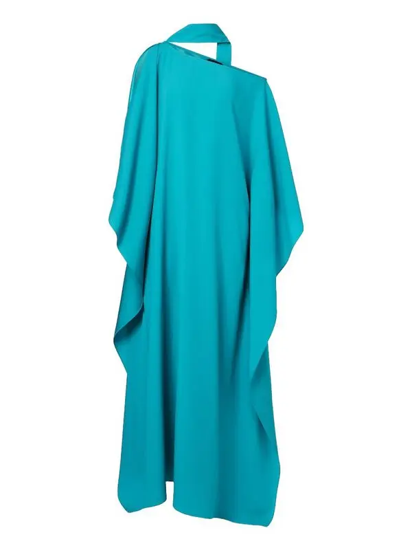 TALLER MARMO Barths One-shoulder Kaftan - Turquoise