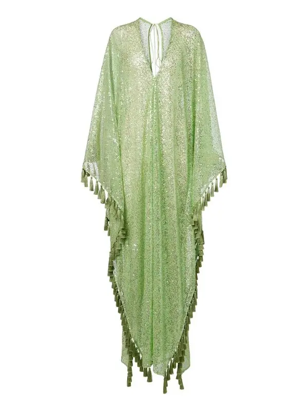 TALLER MARMO Embellished Kaftan - Green