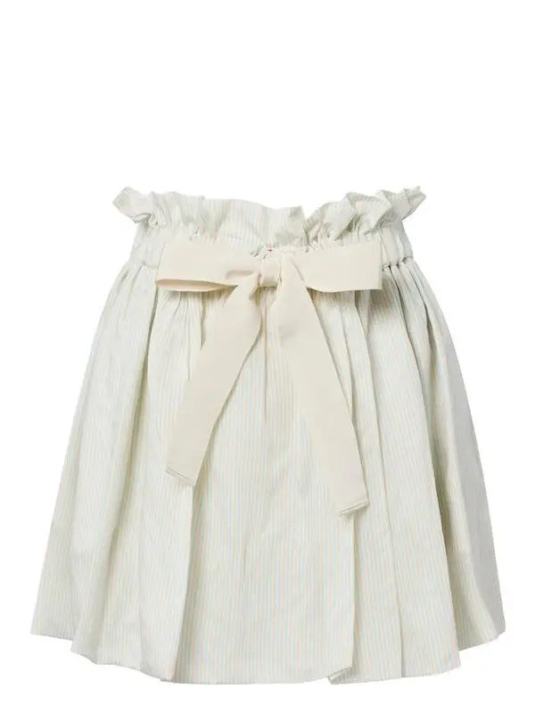 PATOU Striped Miniskirt - White
