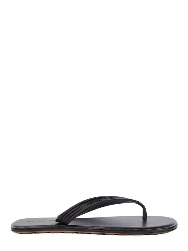 Bottega Veneta Sampieri Thong Sandals - Black