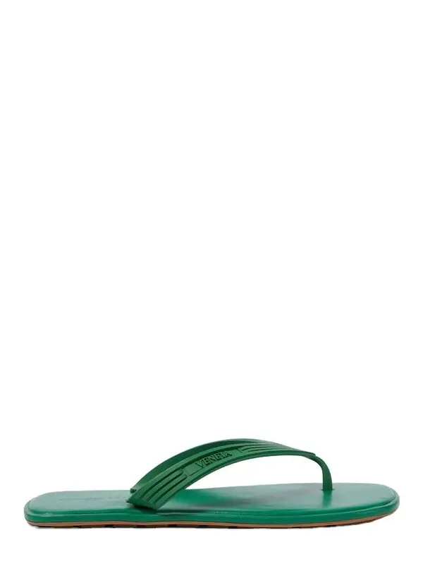 Bottega Veneta Sampieri Thong Sandals - Green