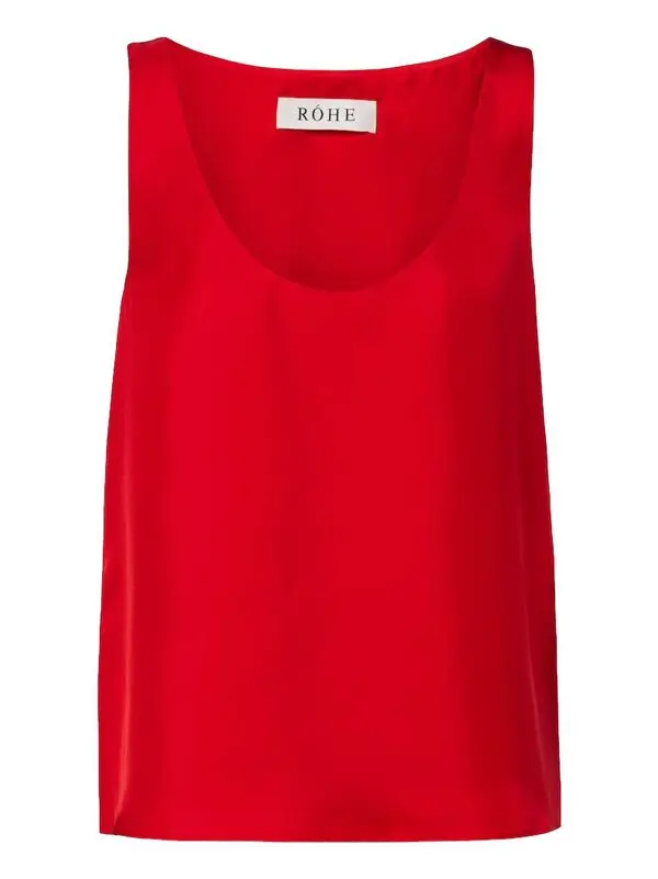 RÓHE Silk Top - Red
