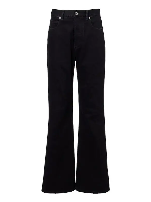 Bottega Veneta Intrecciato Flared Jeans - Black