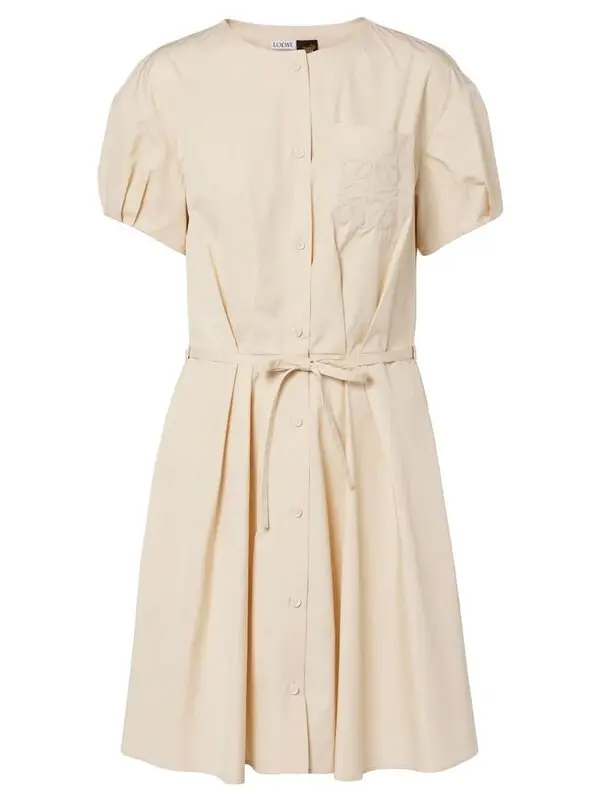 Loewe Paula's Ibiza Anagram Shirt Dress - Beige