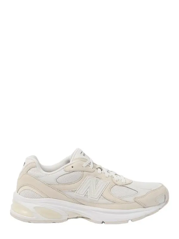 Comme Des Garçons X New Balance 2010 Leather-trimmed Sneakers - White