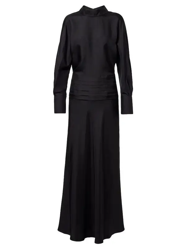 RÓHE Silk Gown - Black