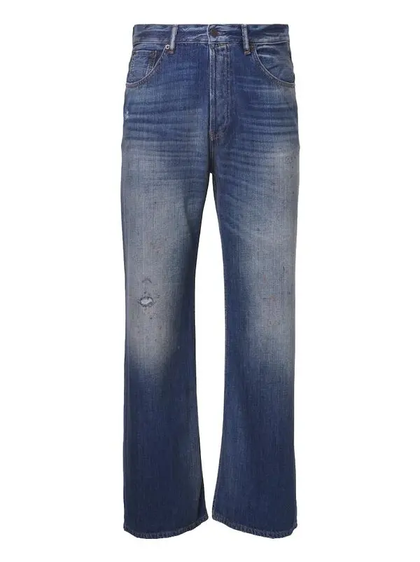 Acne Studios 2021 Distressed Wide-leg Jeans - Blue