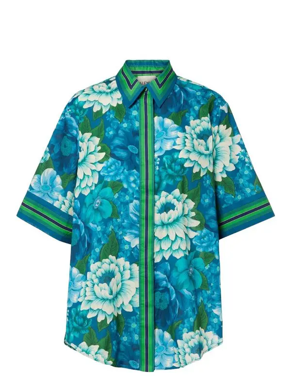 ALEMAIS Alémais Margo Oversized Printed Cotton Shirt - Multicoloured