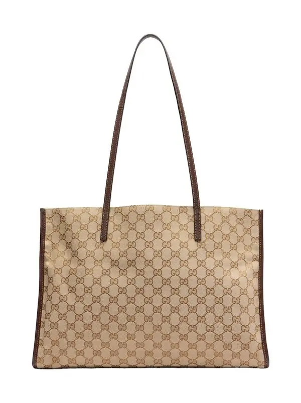 Gucci Gg Canvas Shopper - Beige