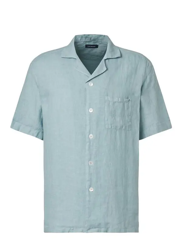 Thom Sweeney Linen Shirt - Blue