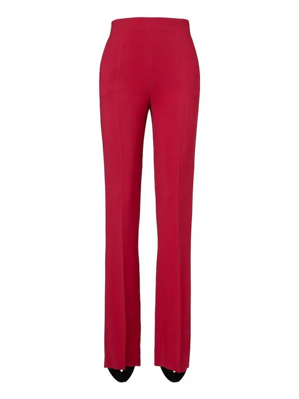 Valentino Garavani Crêpe Straight Pants - Pink