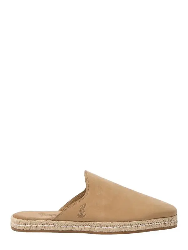 ANCIENT GREEK SANDALS Fimos Leather Espadrille Mules - Beige