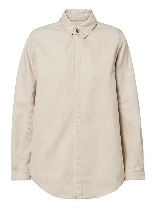 Jacquemus Amelo De-nîmes Denim Shirt - Beige