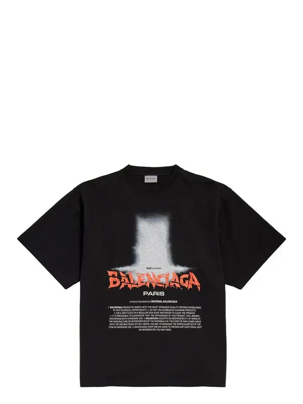Balenciaga The Door Oversized T-shirt - Black