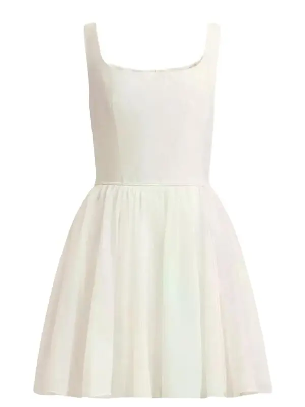 12 STOREEZ Square Neck Mini Dress - Neutrals