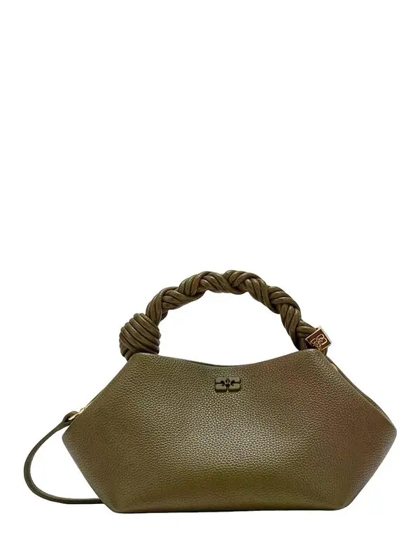 GANNI Small Bou Tote Bag - Green