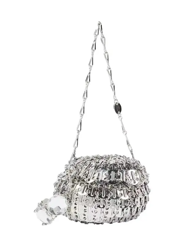 Rabanne Rhinestone-embellished Sphere Shoulder Bag - Silver