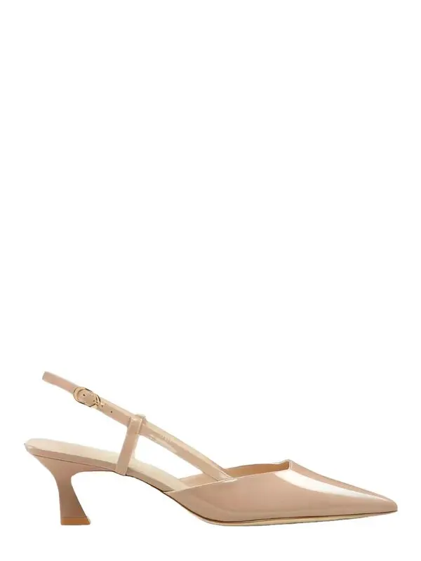 STUART WEITZMAN Vinnie Pointed-toe Slingback Pumps - Neutrals