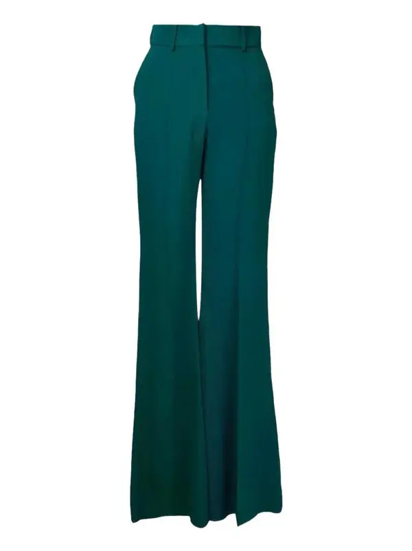Elie Saab Flared-bottom Trousers - Green