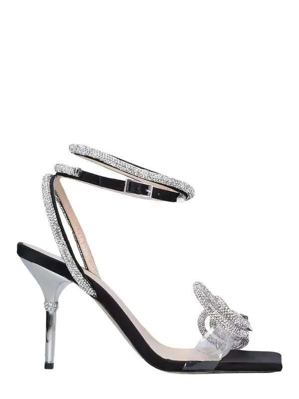Mach & Mach Crystal-embellished Leather Pumps - White
