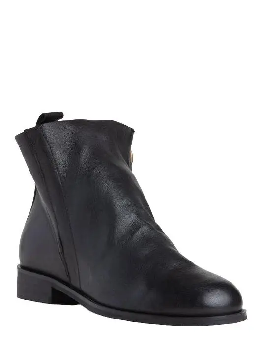 BEAUTIISOLES BY ROBYN SHREIBER Renata Leather Bootie - Black
