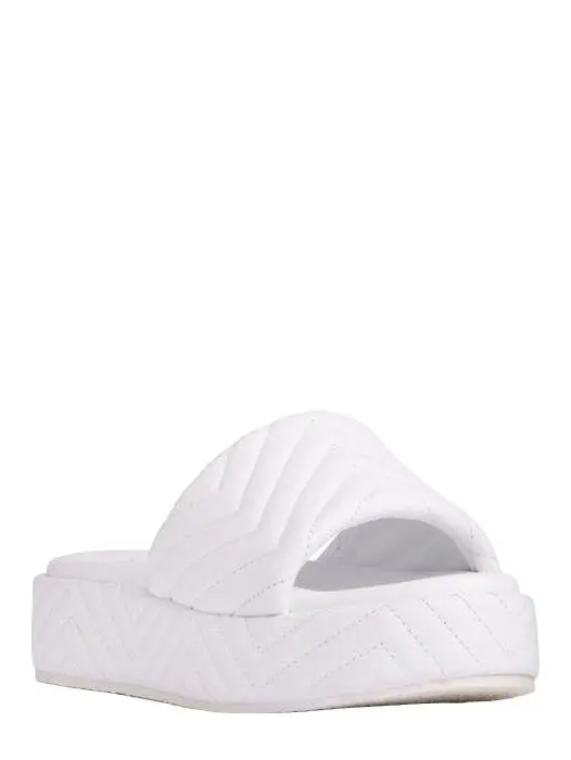 BEAUTIISOLES BY ROBYN SHREIBER Deedee Platform Sandal - White