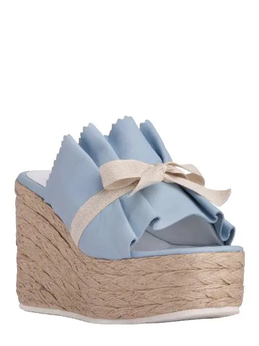 BEAUTIISOLES BY ROBYN SHREIBER Noelle Platform Sandal - Blue