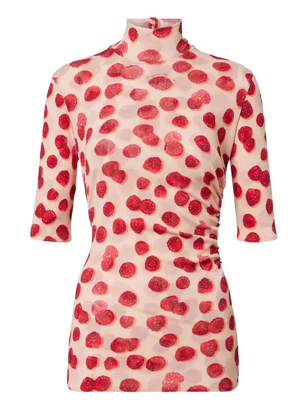 Stella McCartney Printed Mesh T-shirt - Pink