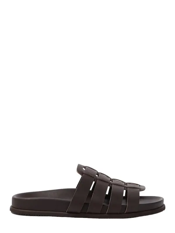 ANCIENT GREEK SANDALS Laodamas Leather Fisherman Sandals - Brown
