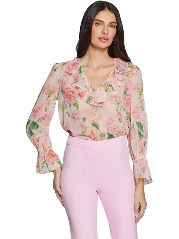 Generation Love Jada Floral Georgette Blouse - Pink/ Floral