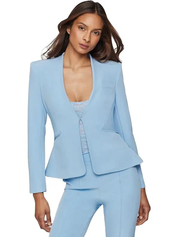 Generation Love Sebas Peplum Crepe Jacket - Light Blue