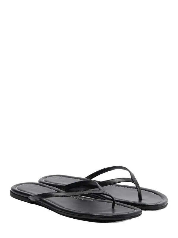 Staud Freja Thong Sandals - Black