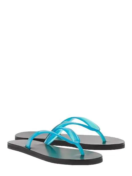 ANCIENT GREEK SANDALS Saionara Jelly Flip Flop - Clear Blue