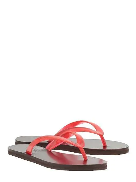 ANCIENT GREEK SANDALS Saionara Jelly Flip Flop - Clear Red