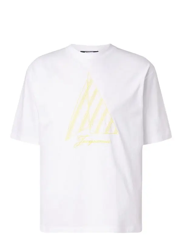 Jacquemus Voilier Embroidered Cotton Jersey T-shirt - White