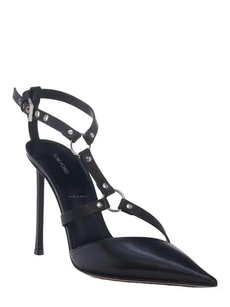 TOM FORD Harness Pointed Pumps - Naa Black
