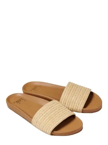 Beek Gallito Raffia Slide Sandal - Honey